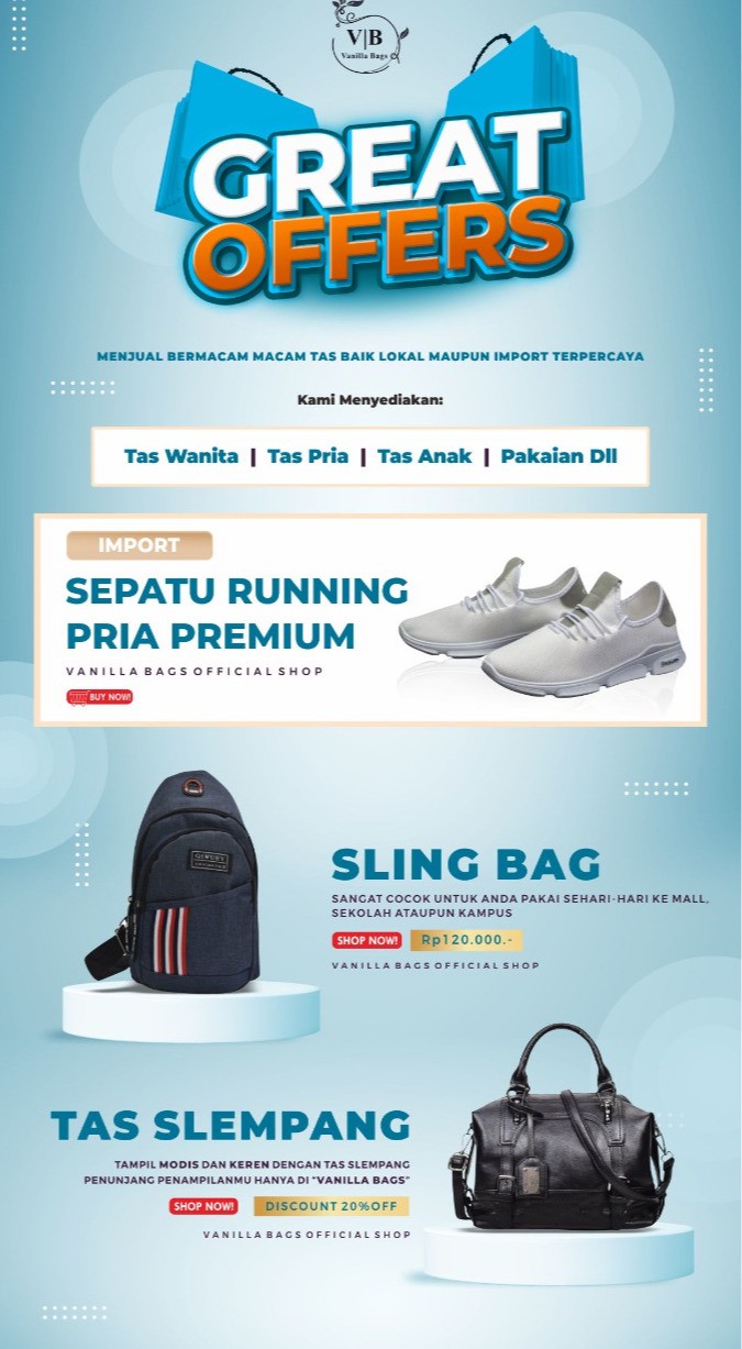 Produk Vanilla bags | Shopee Indonesia