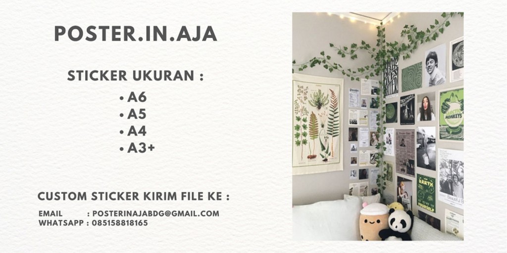 Produk Poster in Aja | Shopee Indonesia