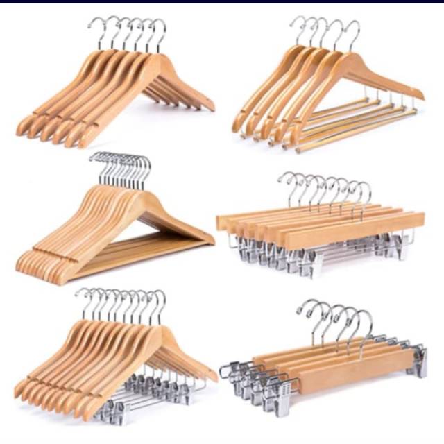Produk Pabrik_Hanger_Kayu | Shopee Indonesia