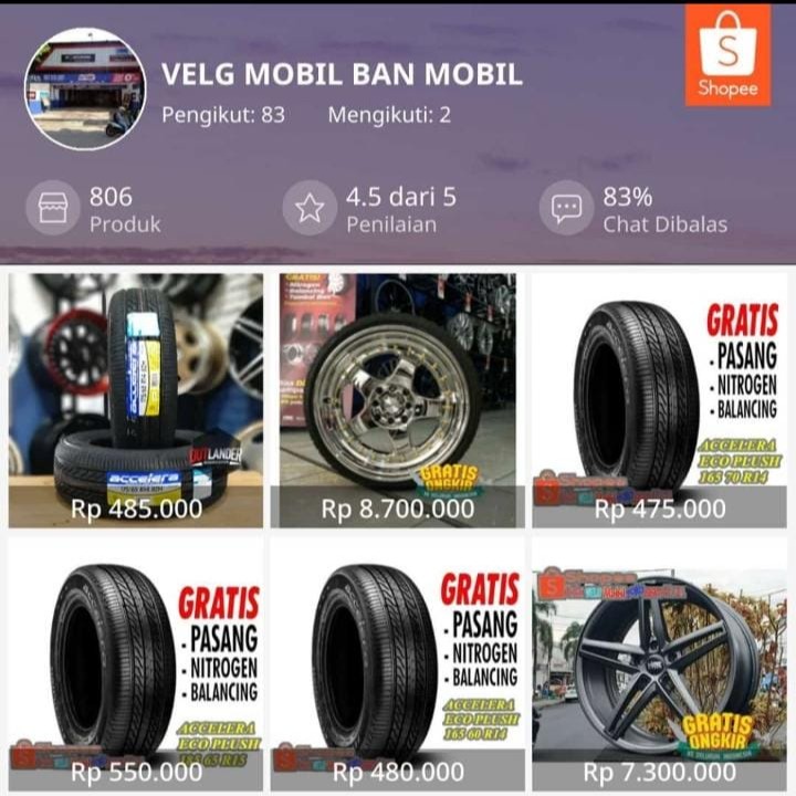 Produk Toko Velg Racing dan Ban Mobil | Shopee Indonesia