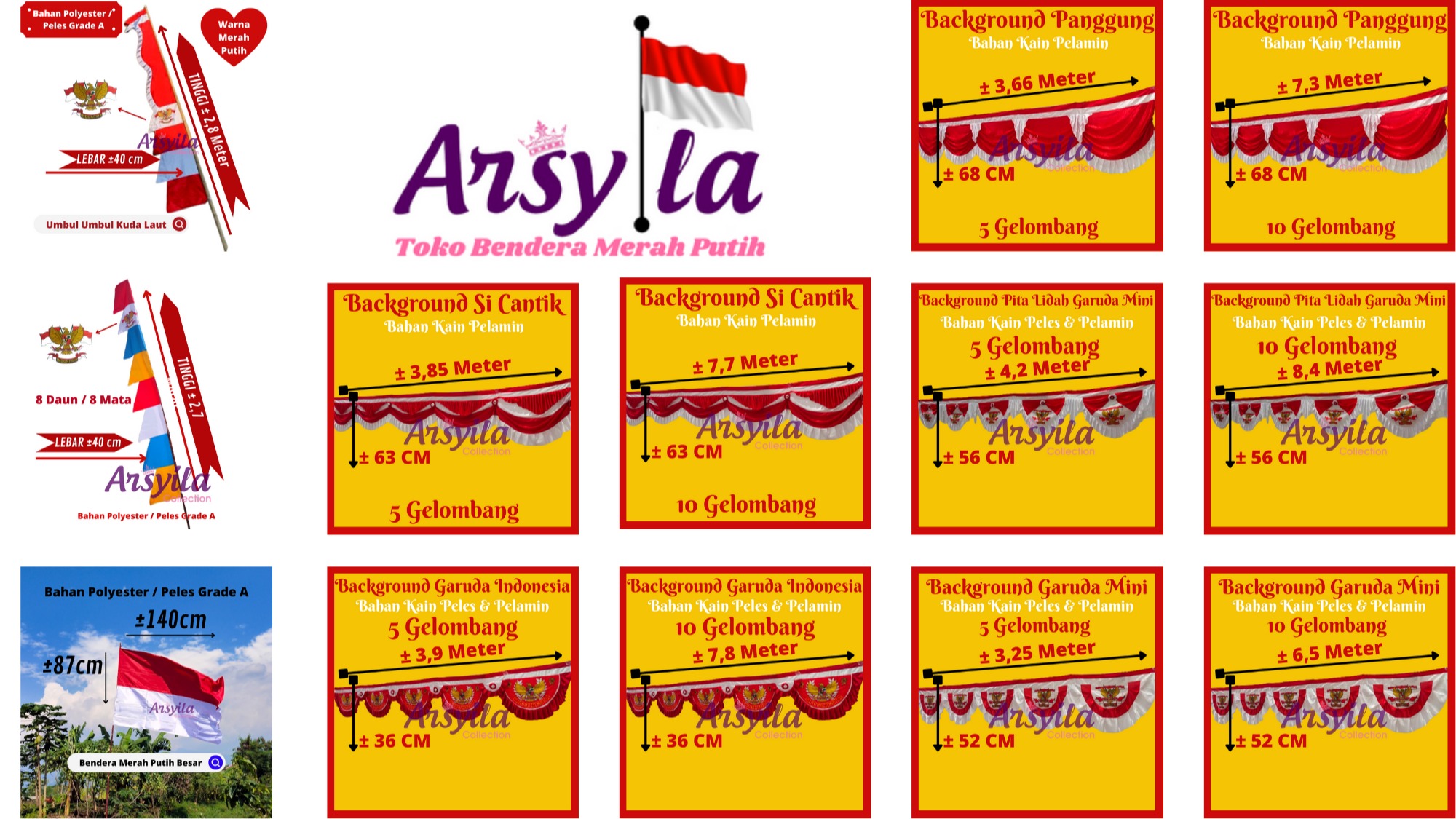 Produk Toko Bendera Merah Putih | Shopee Indonesia