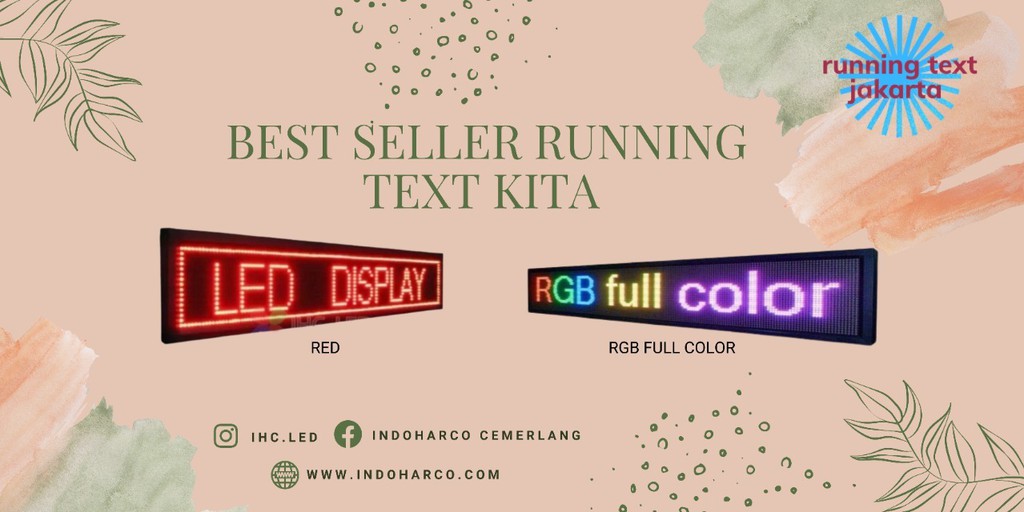 Produk Running Text Jakarta | Shopee Indonesia