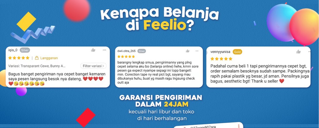 Produk Feelio | Shopee Indonesia