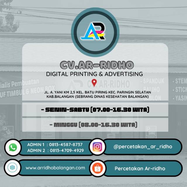 Produk Percetakan Ar-Ridho | Shopee Indonesia