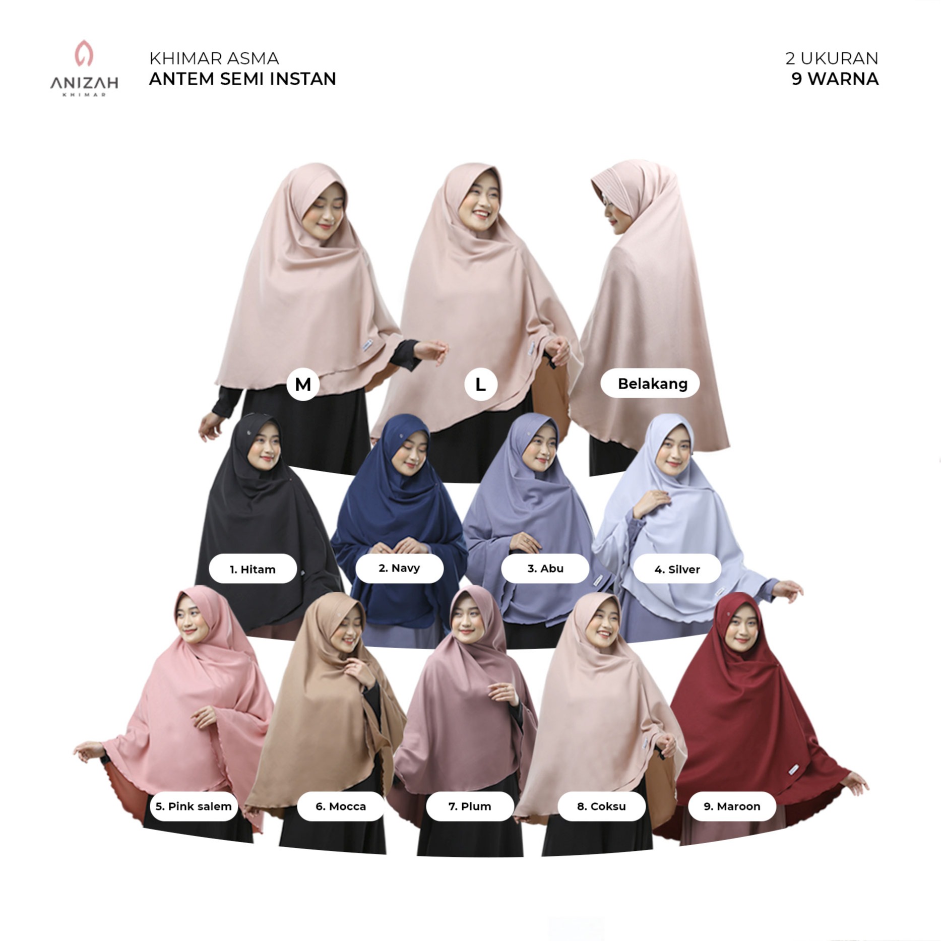 Produk Anizah Khimar | Shopee Indonesia
