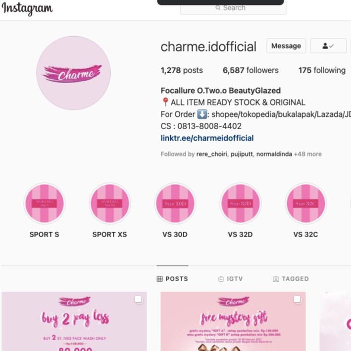 Produk Charme Official Store | Shopee Indonesia