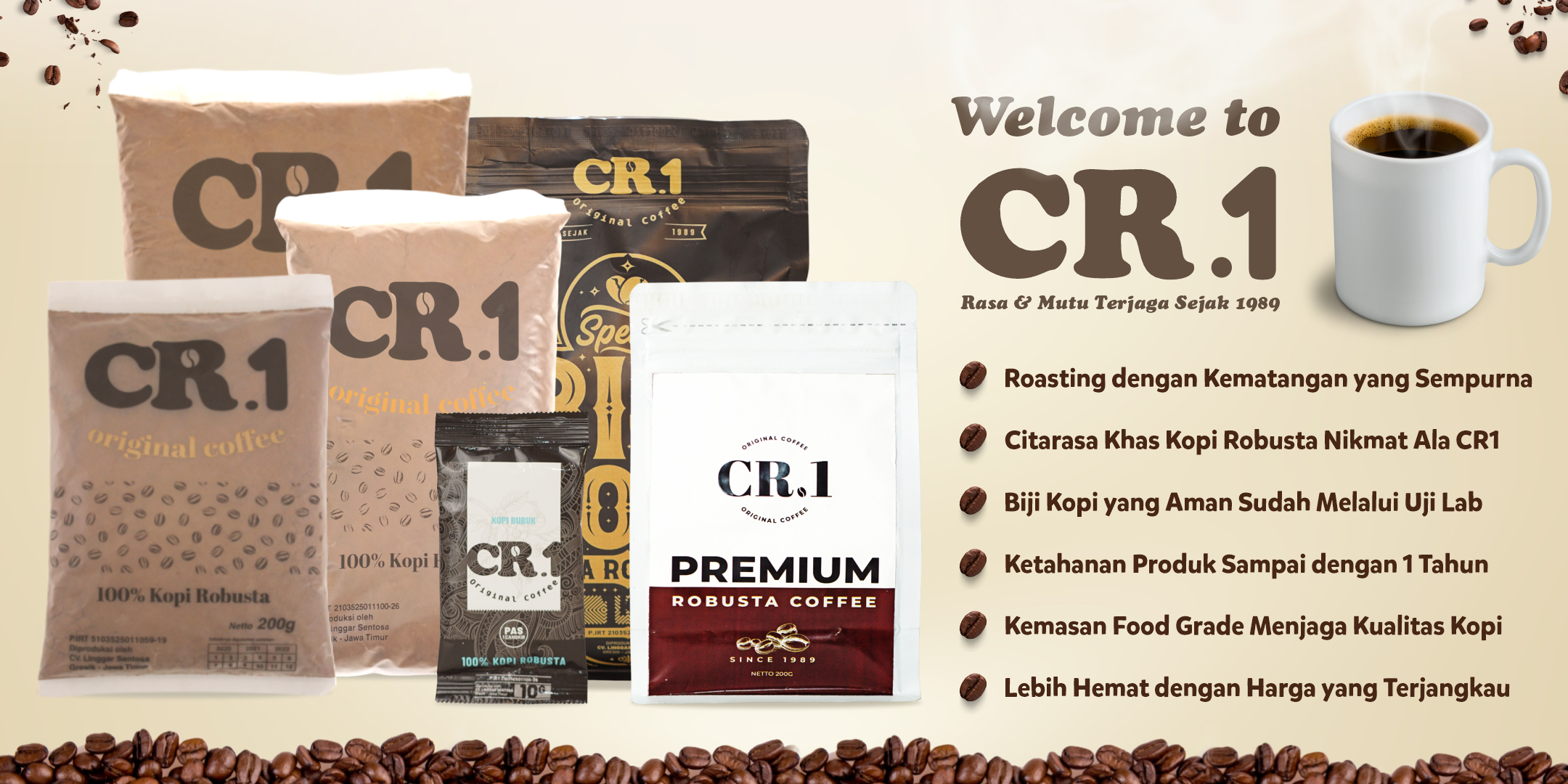 Toko Online CR1 Coffee Official Shop | Shopee Indonesia