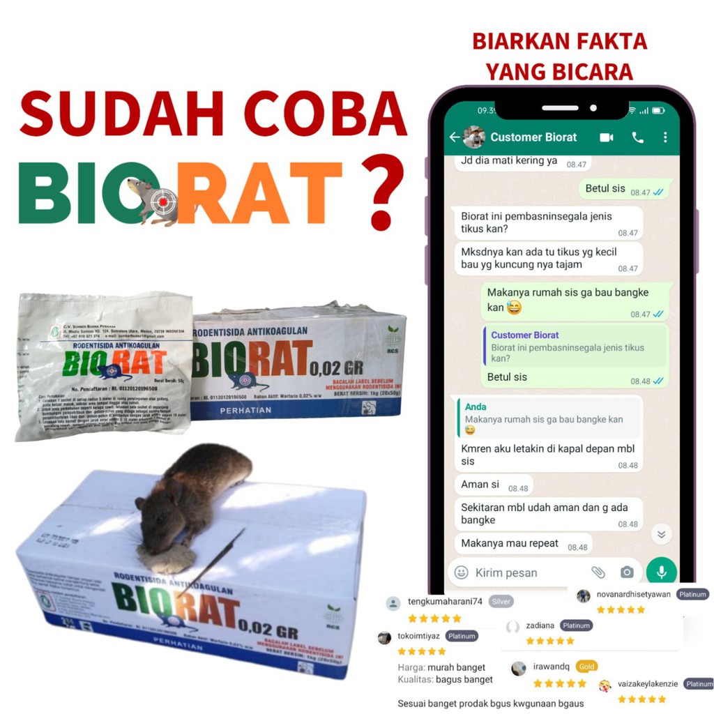 Produk Racun Tikus Biorat | Shopee Indonesia