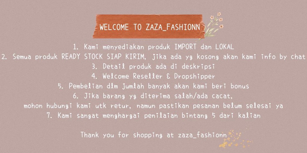 Produk Zaza_Fashion | Shopee Indonesia