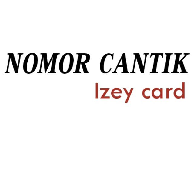 Produk IZEY NOMOR CANTIK | Shopee Indonesia