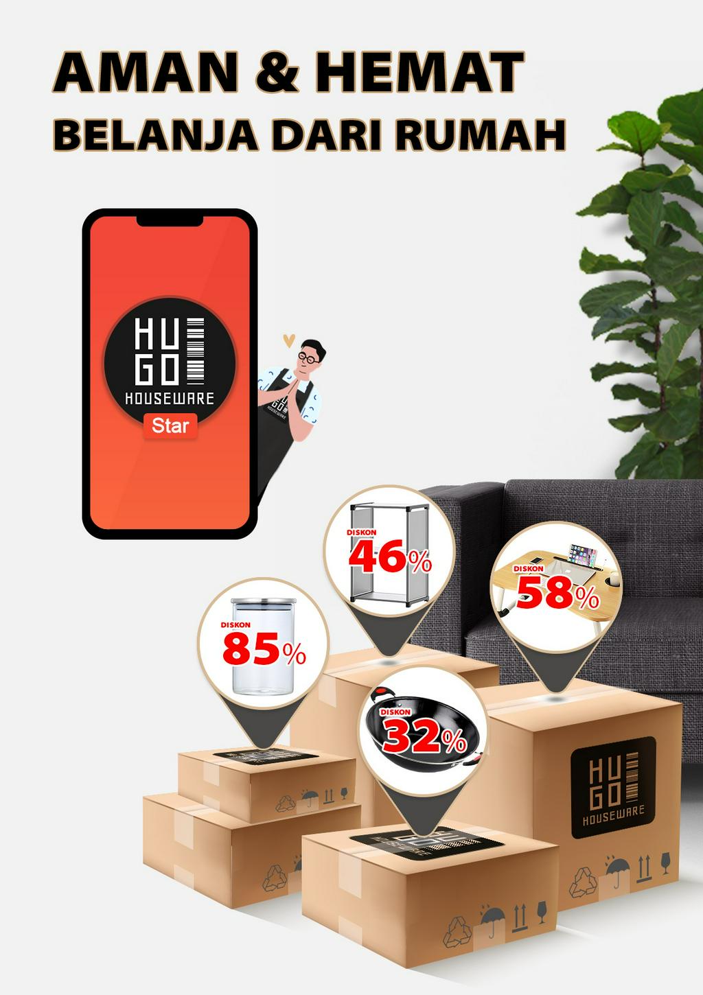 Produk Hugo Houseware | Shopee Indonesia