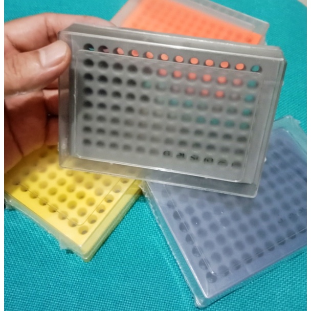 Plastic 96-Well Microtube Box PCR Tube Rack With Lid For, 48% OFF