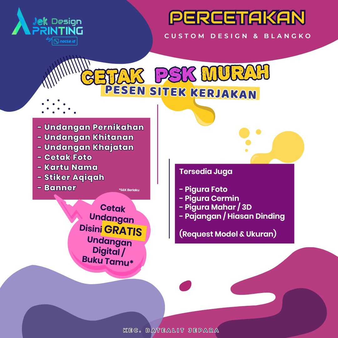 Produk Ajek Printing & Design | Shopee Indonesia