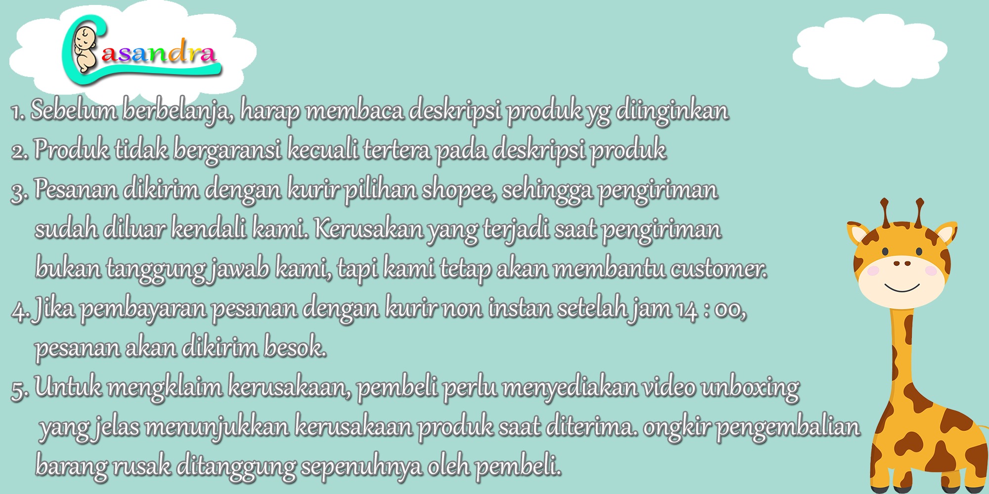 Produk CASANDRA BABY SHOP | Shopee Indonesia