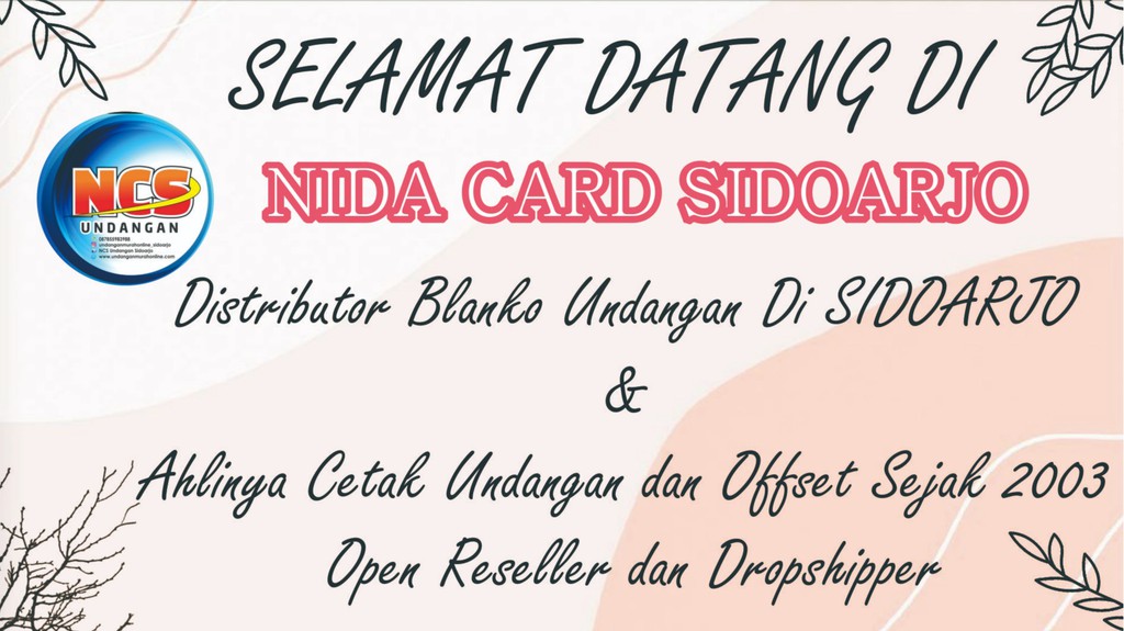 Produk Nida Card Sidoarjo | Shopee Indonesia