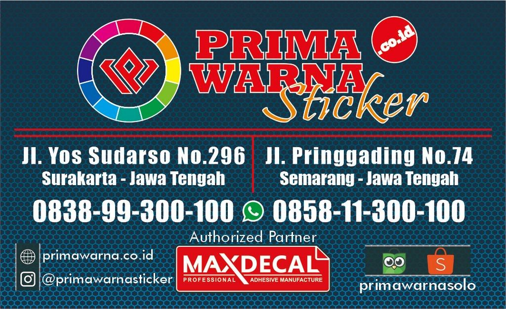 Produk Prima Warna Solo Maxdecal | Shopee Indonesia