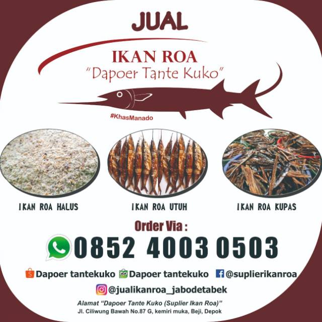 Produk IKAN ROA (dapoer Tante Kuko) | Shopee Indonesia
