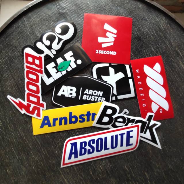 Produk Stiker brand distro | Shopee Indonesia
