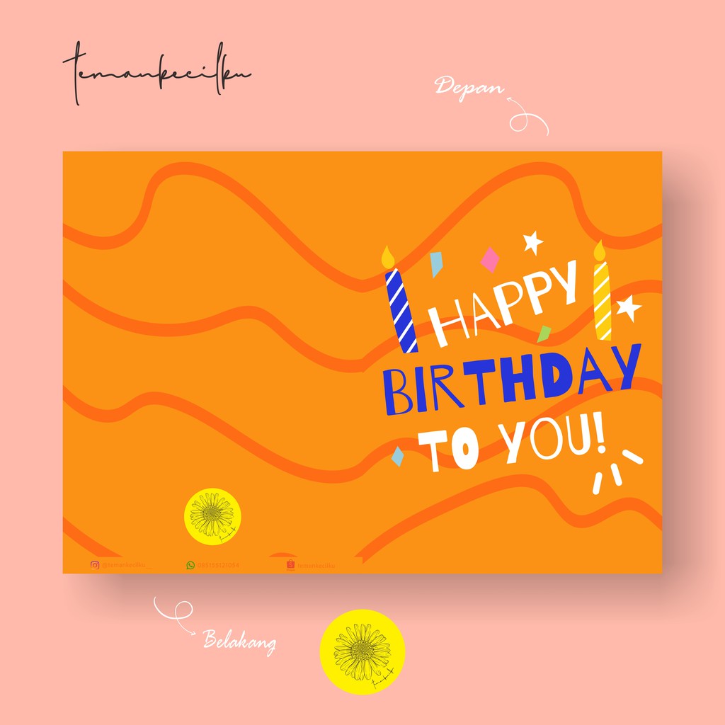 Contoh Greeting Card Happy Birthday