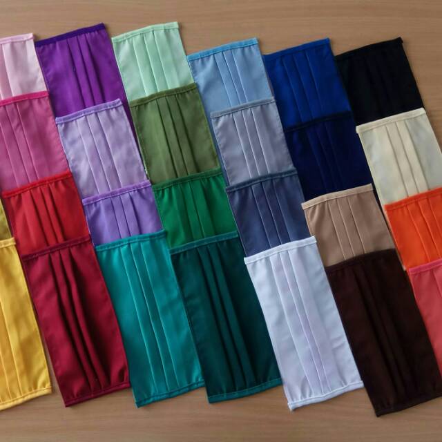 Produk MASKER KAIN WARNA | Shopee Indonesia