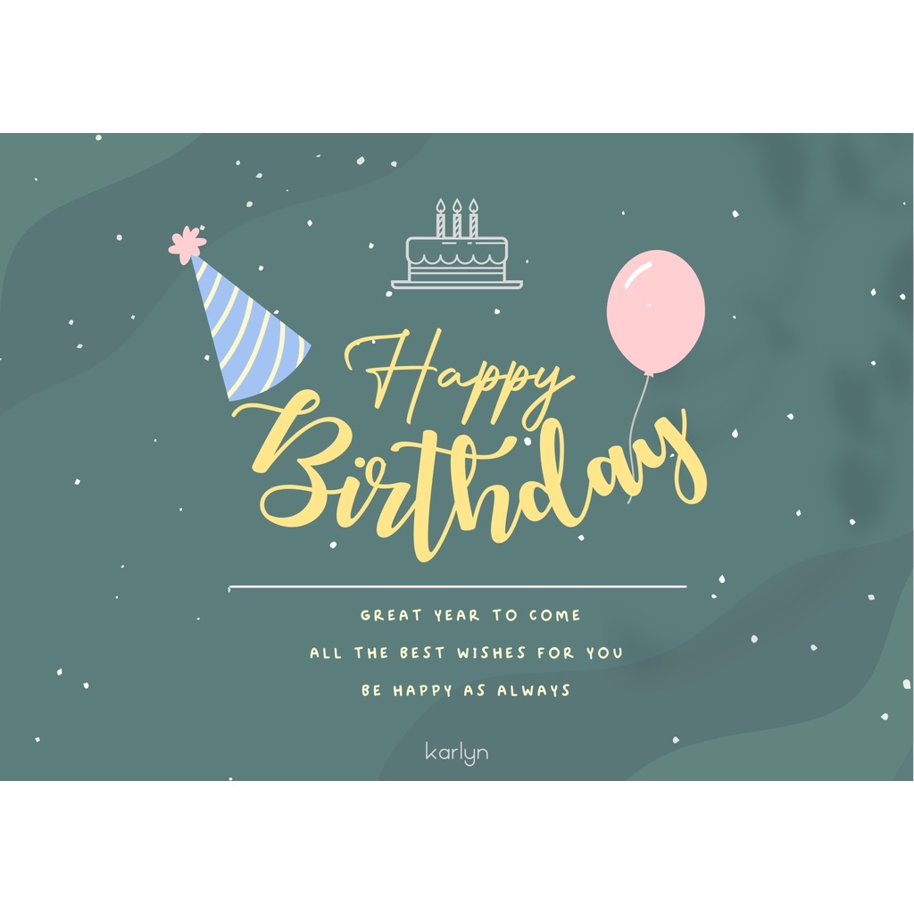 Contoh Greeting Card Happy Birthday