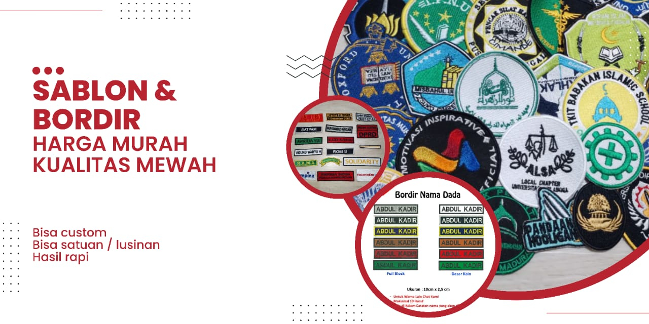 Produk SABLON BORDIR DIGITAL | Shopee Indonesia