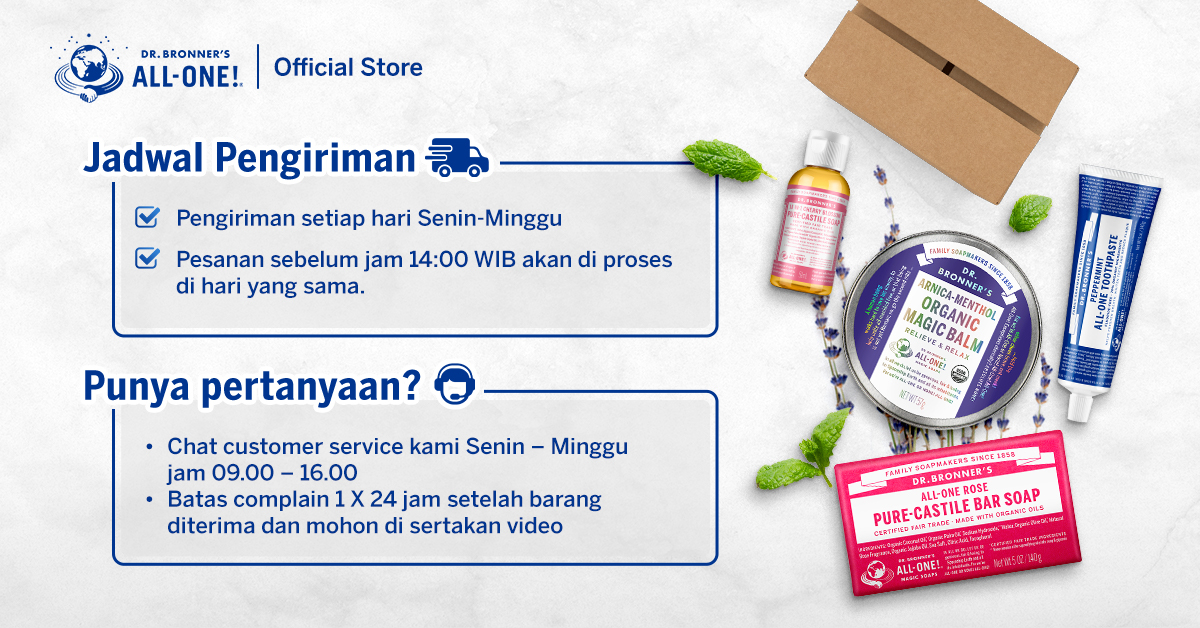 Toko Online Dr Bronner's Indonesia Official Shop | Shopee Indonesia