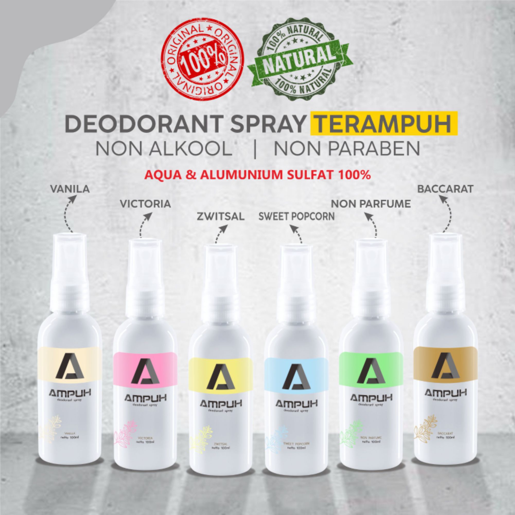 Produk Ampuh Deodorant Spray | Shopee Indonesia