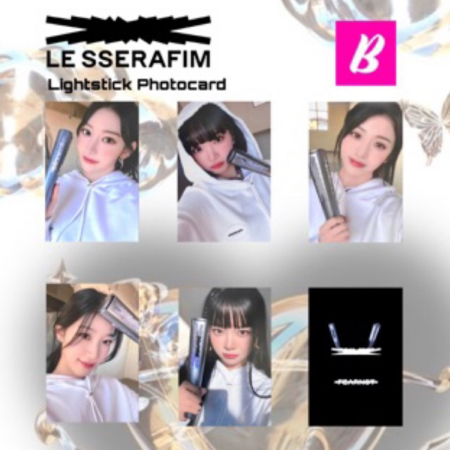 KPOP LE SSERAFIM Kartu Tanda Tangan Lightstick Kartu Foto, 47% OFF
