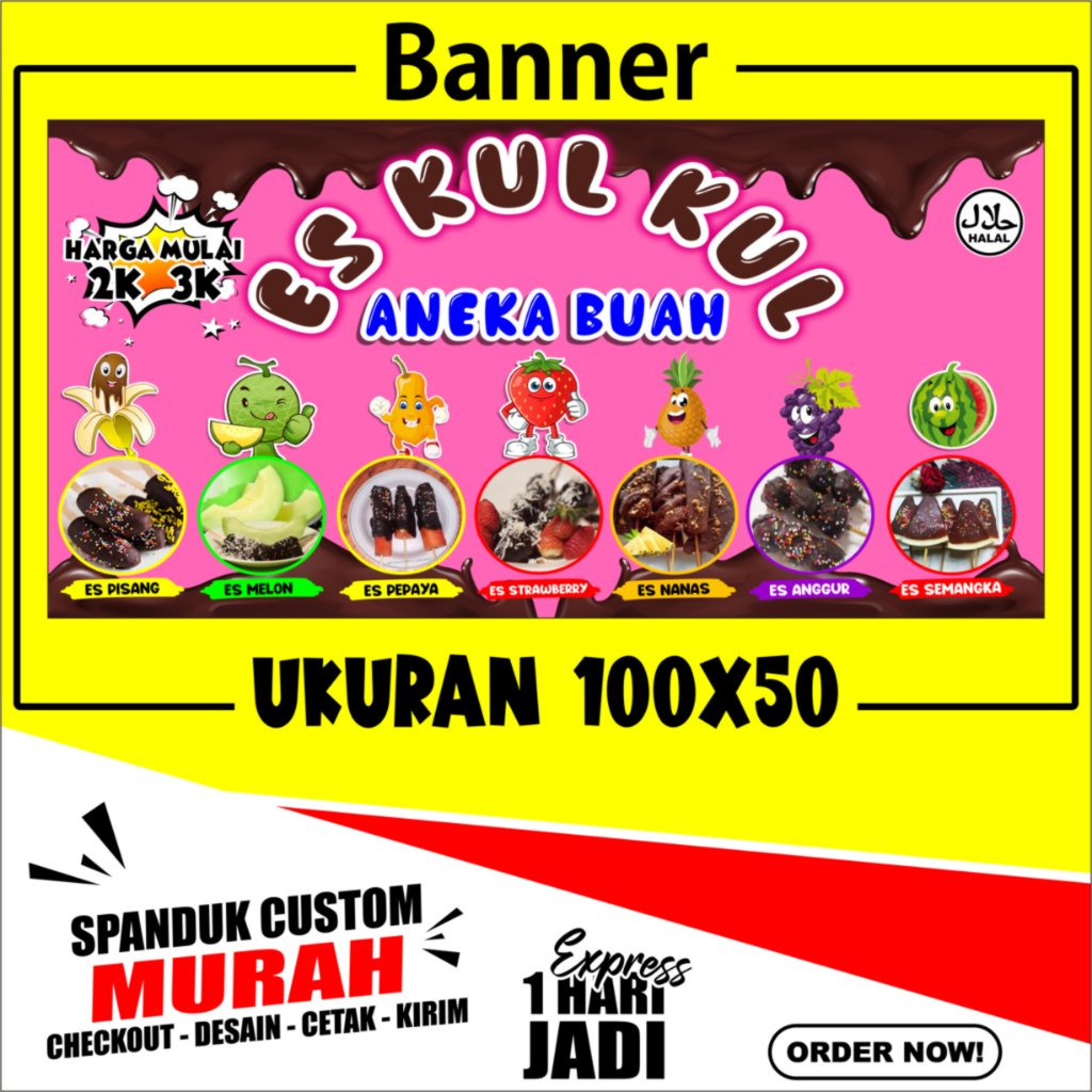Desain Banner Spanduk Es Kul Kul CDR CorelDRAW: Tips, 47% OFF