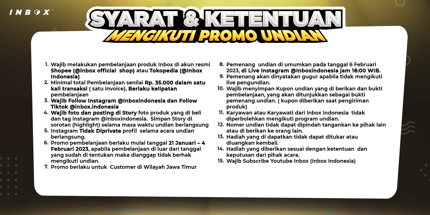 Toko Online Inbox Official Shop | Shopee Indonesia