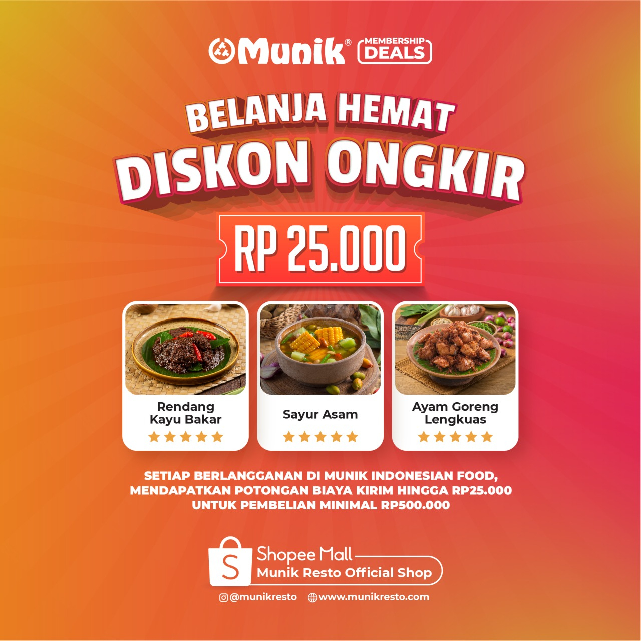 Toko Online Munik Resto Official Shop | Shopee Indonesia