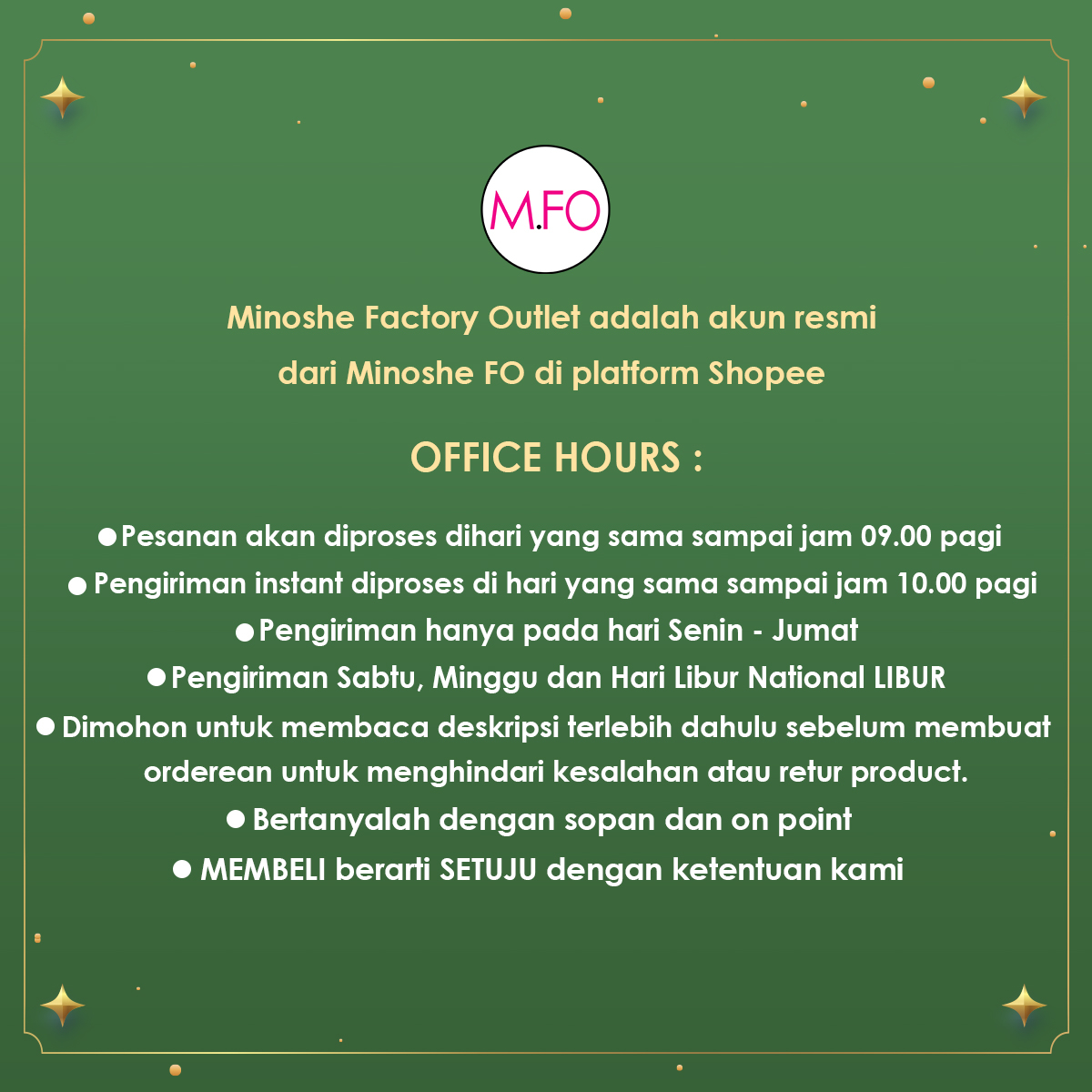 Produk Minoshe Factory Outlet | Shopee Indonesia