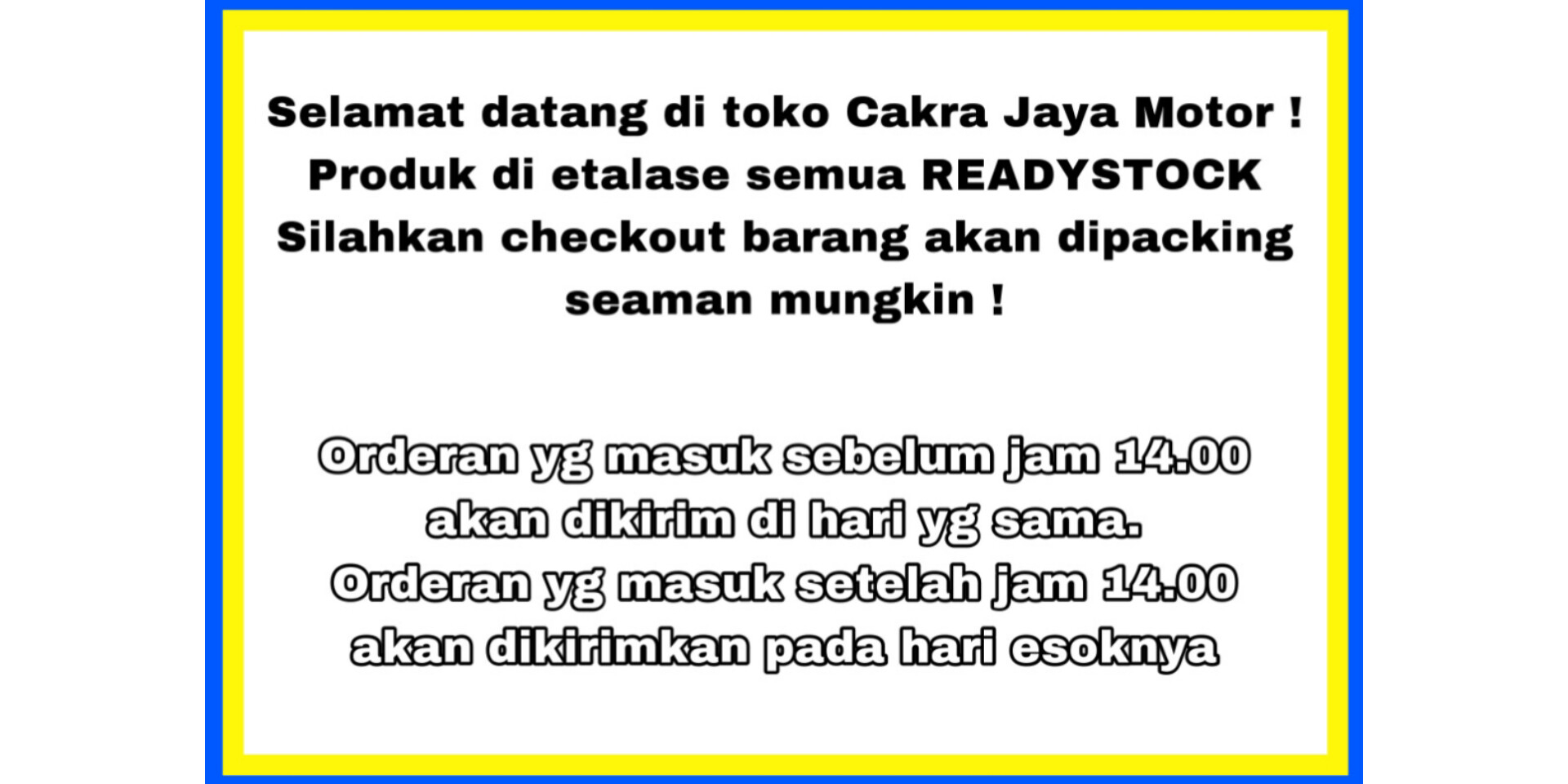 Produk Cakra Jaya Motor | Shopee Indonesia