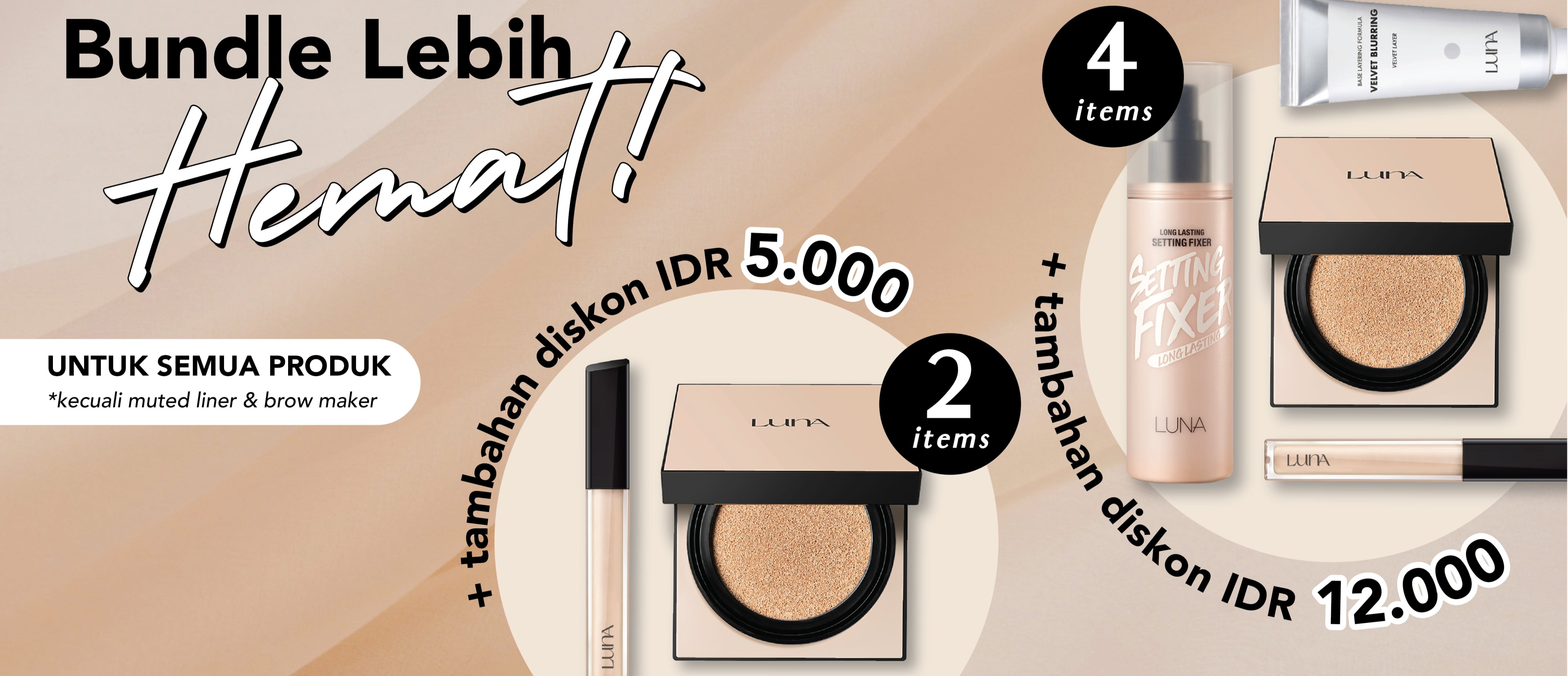 Toko Online Luna Makeup Official Shop | Shopee Indonesia