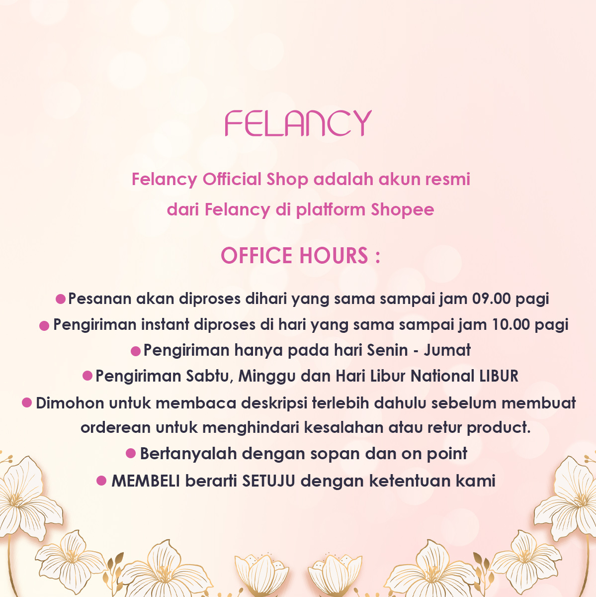 Toko Online FELANCY OFFICIAL SHOP | Shopee Indonesia