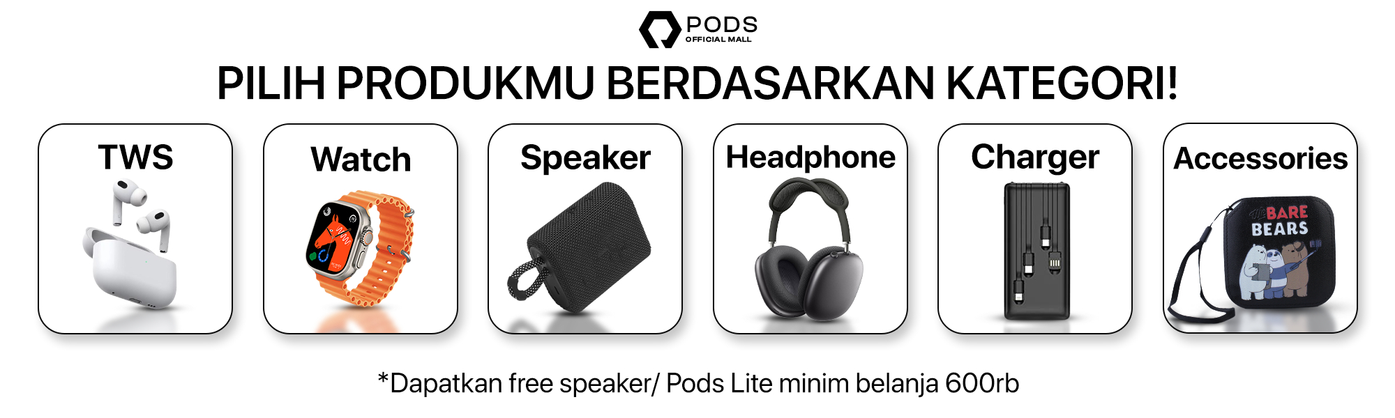Produk Pods Indonesia Official Mall | Shopee Indonesia