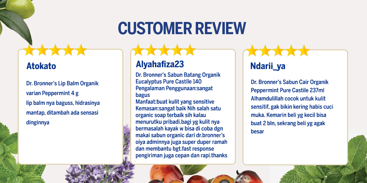 Toko Online Dr Bronner's Indonesia Official Shop | Shopee Indonesia