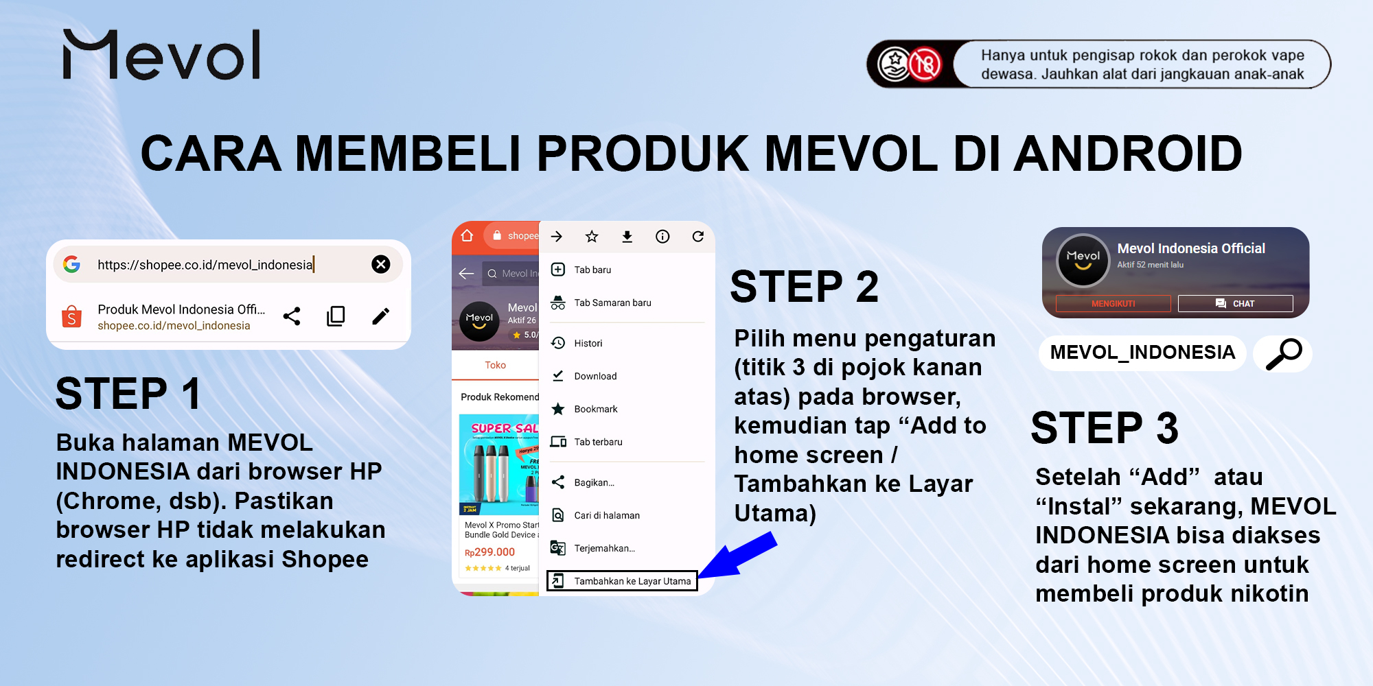 Produk Mevol Indonesia Official | Shopee Indonesia