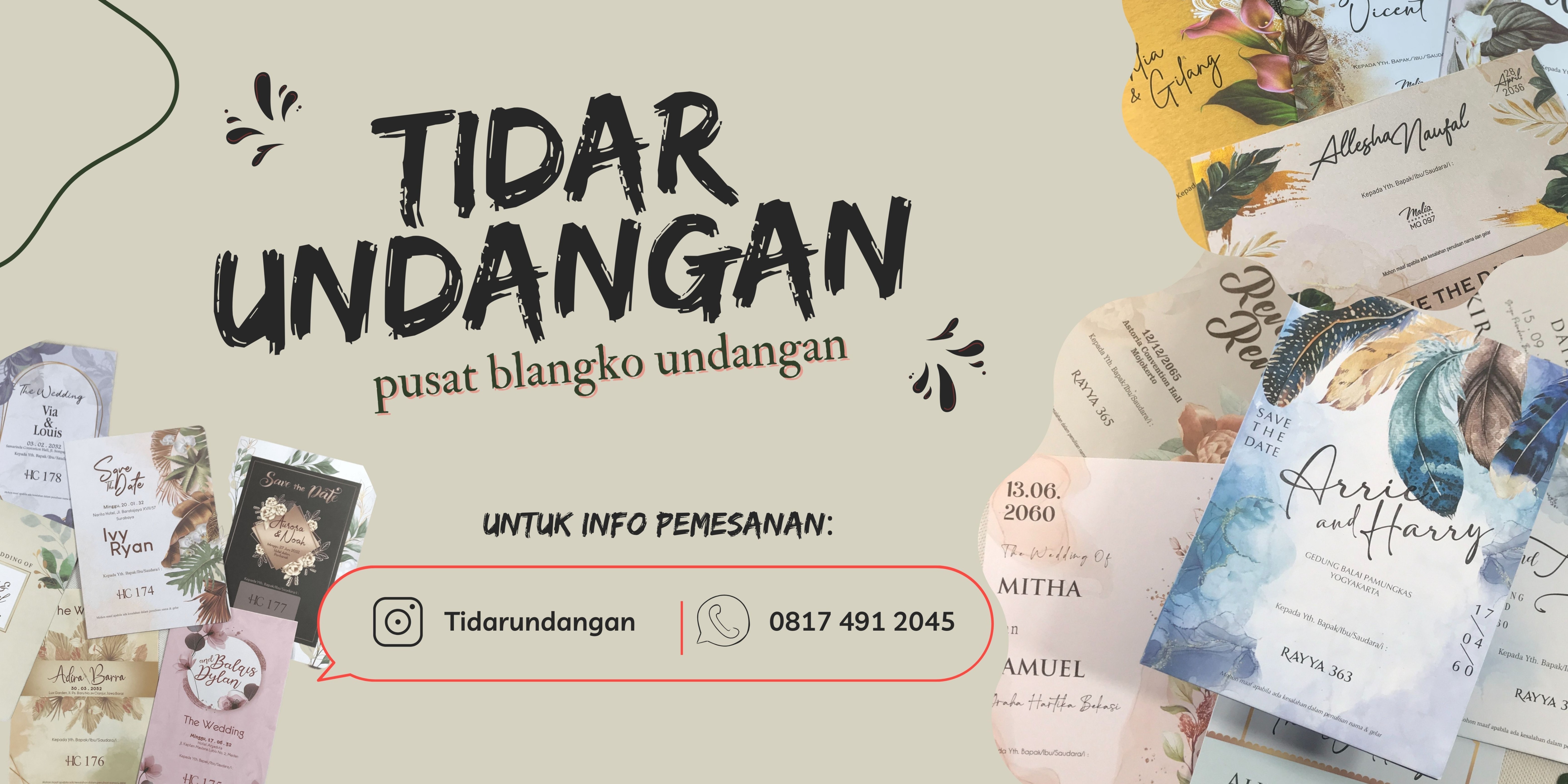 Produk Tidar Undangan | Shopee Indonesia