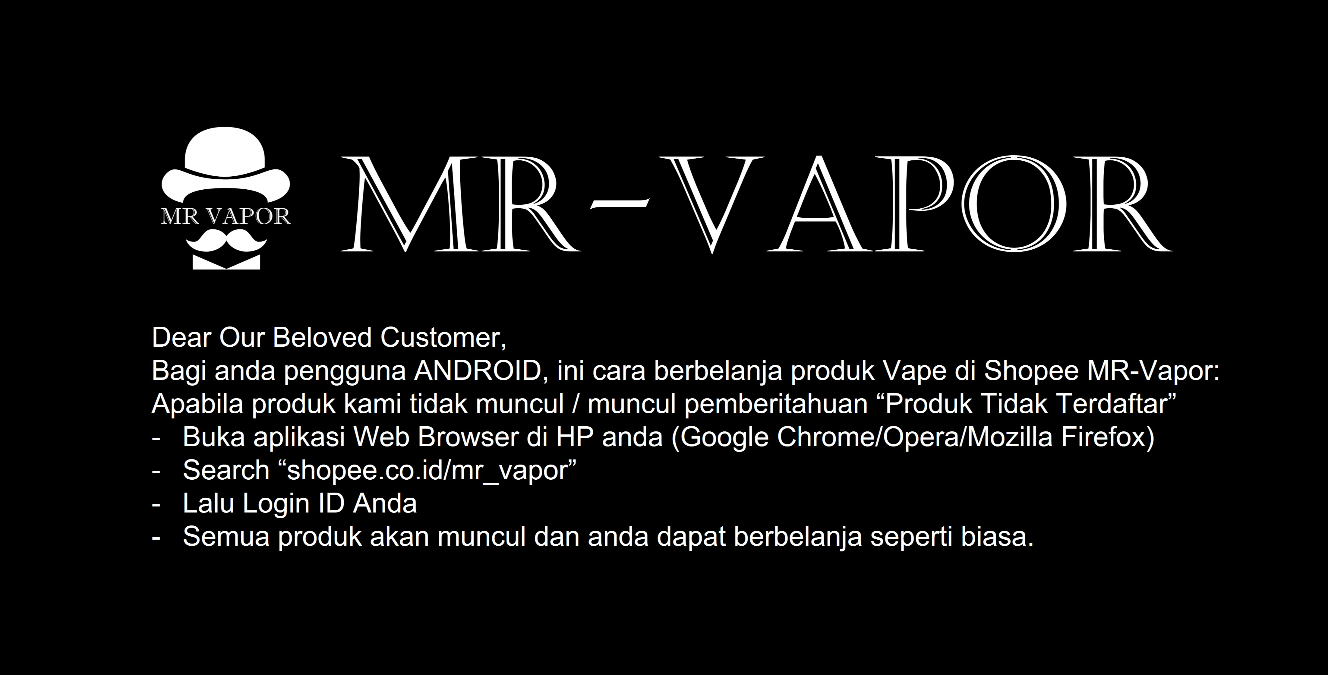 Produk MR-Vapor HQ | Shopee Indonesia