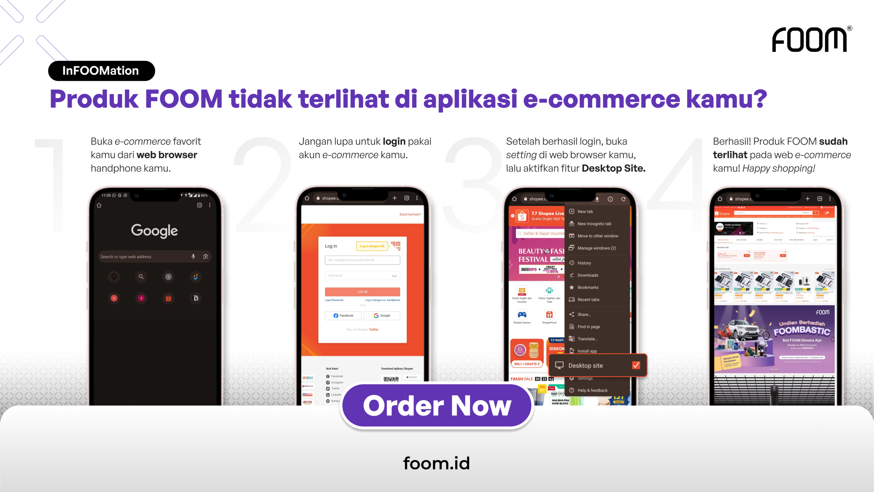 Produk FOOM Authorized Store Depok | Shopee Indonesia