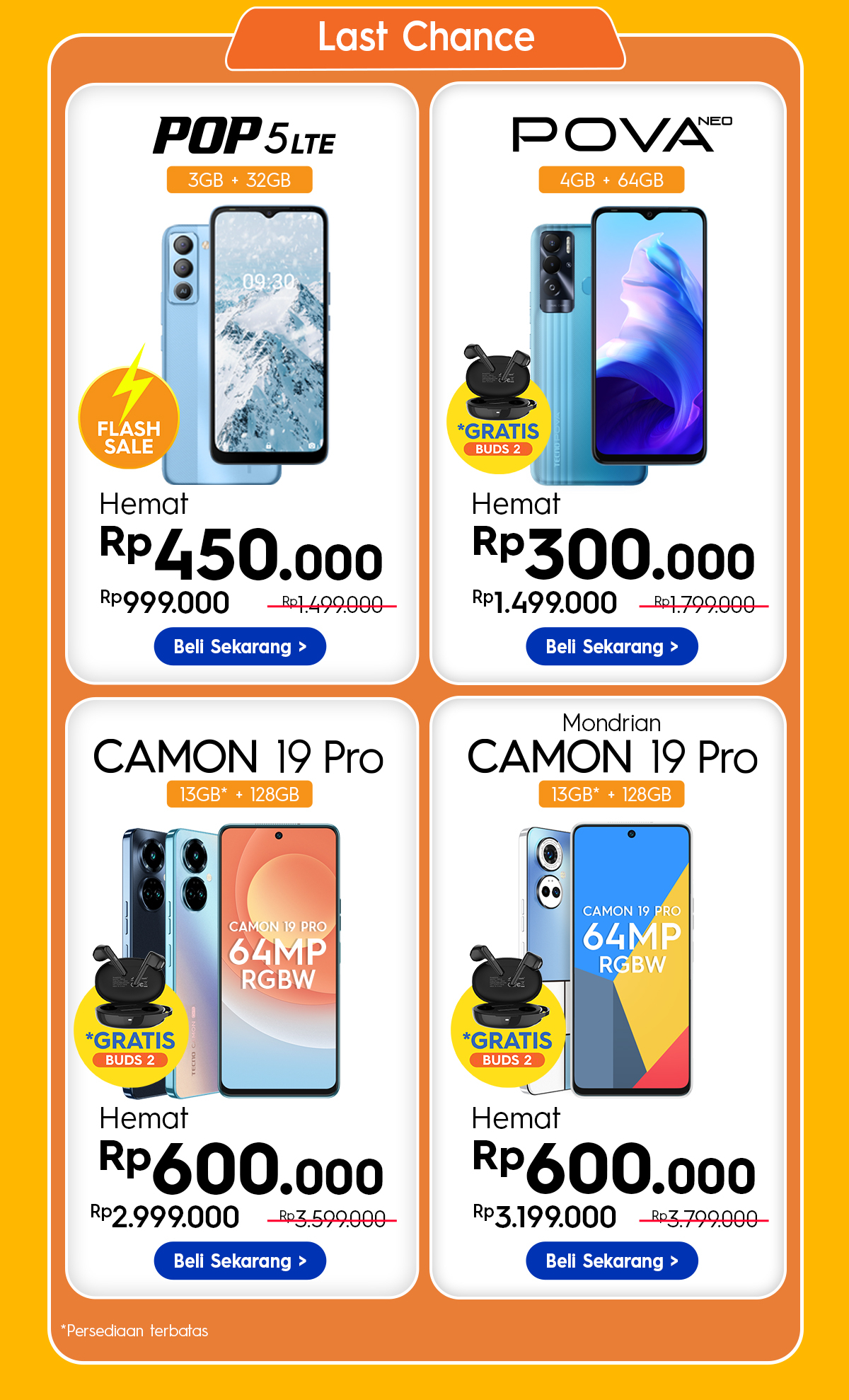 Toko Online Tecno Official Store | Shopee Indonesia