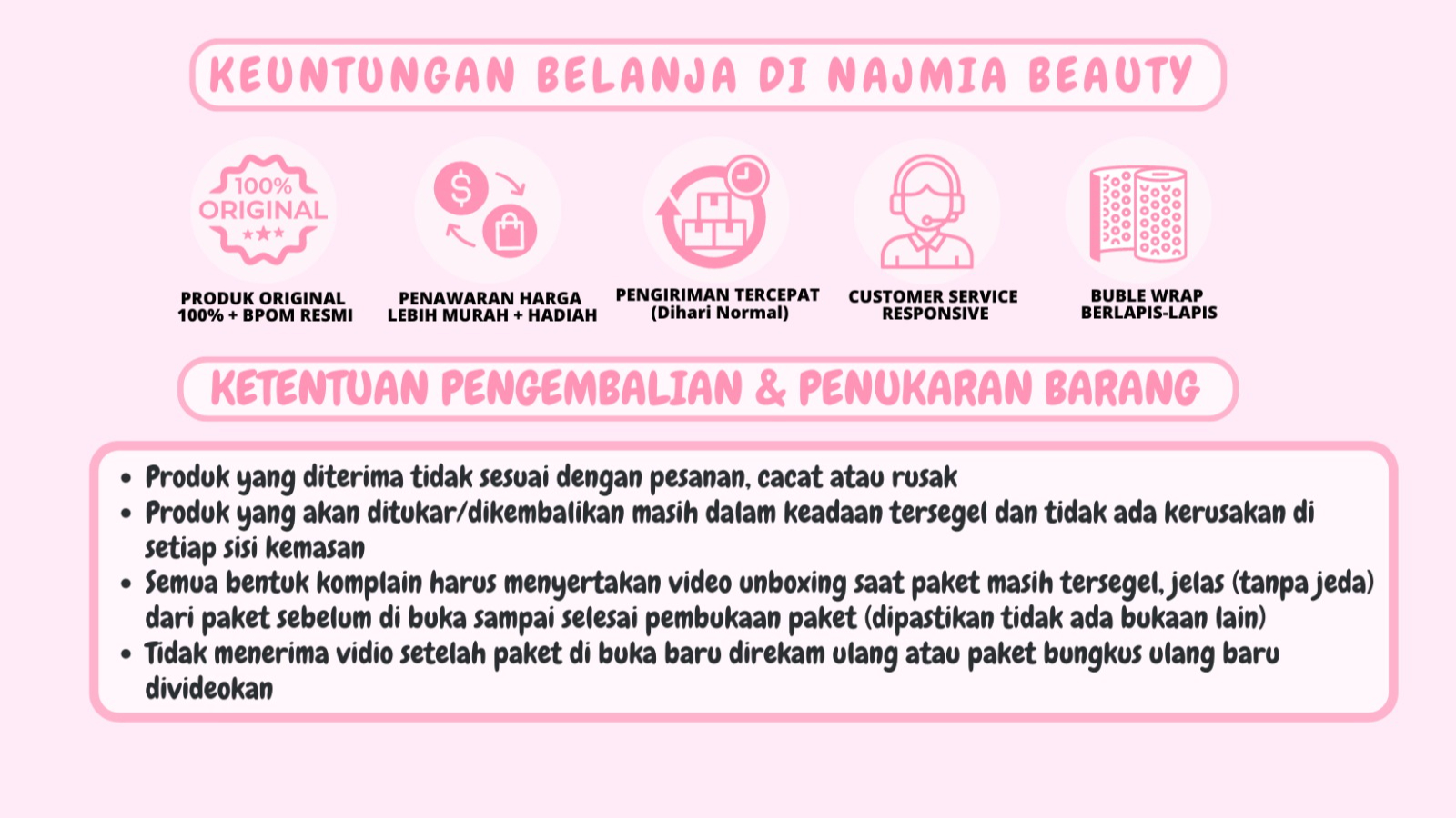 Produk Najmia beauty | Shopee Indonesia