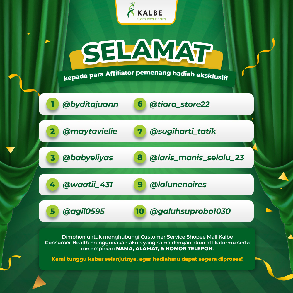 Toko Online Kalbe Consumer Health Official Shop | Shopee Indonesia