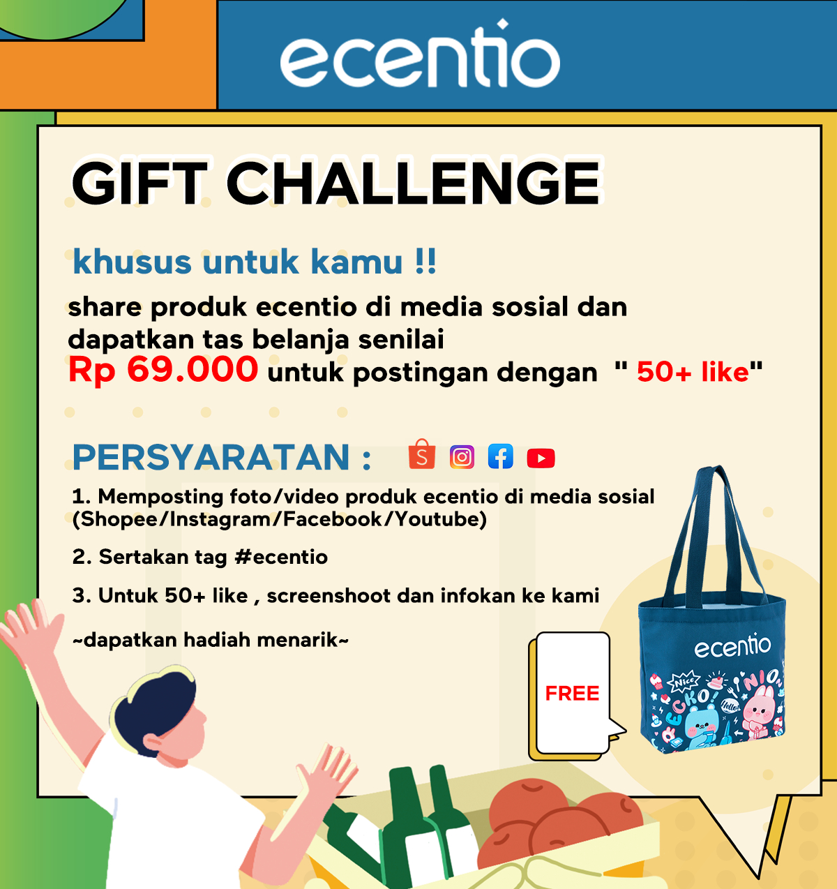 Toko Online ecentio Official Shop | Shopee Indonesia