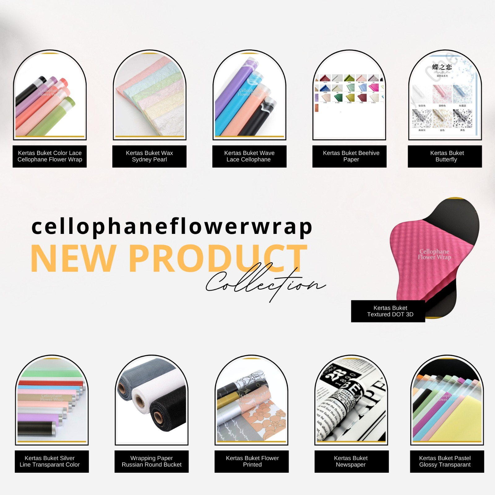 Produk Cellophane Flower Wrap | Shopee Indonesia