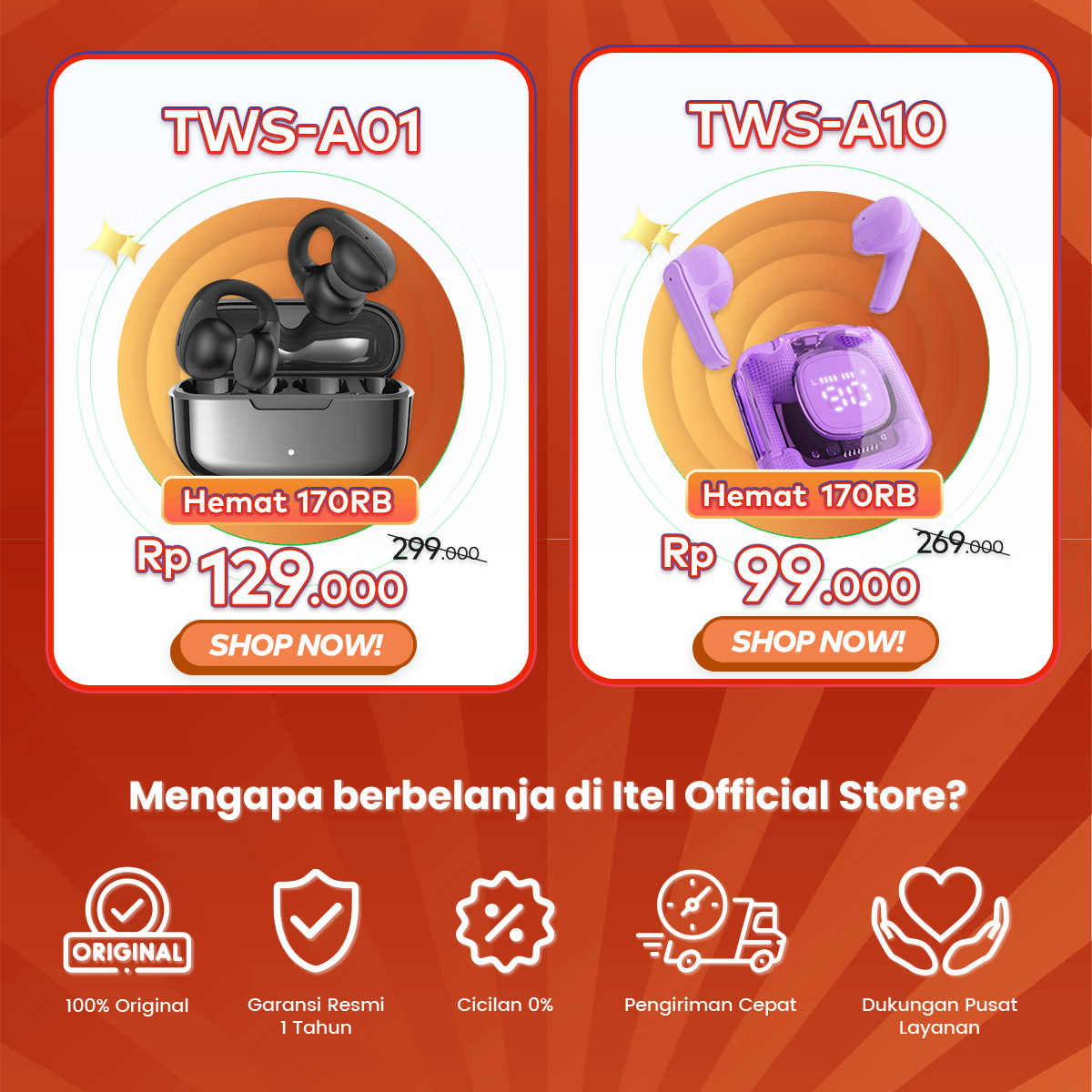 Toko Online Itel Official Shop | Shopee Indonesia