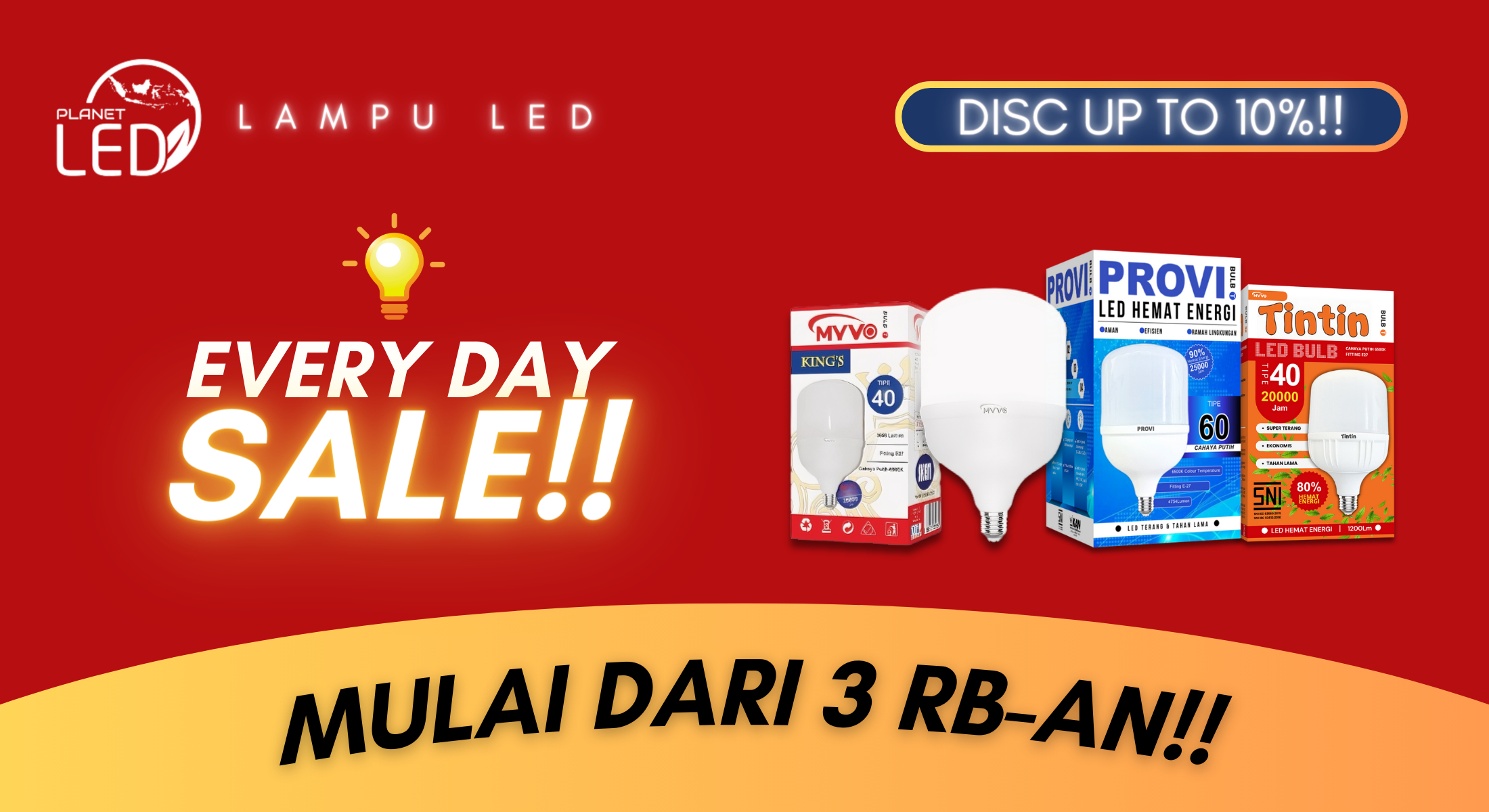Produk planetLED | Shopee Indonesia
