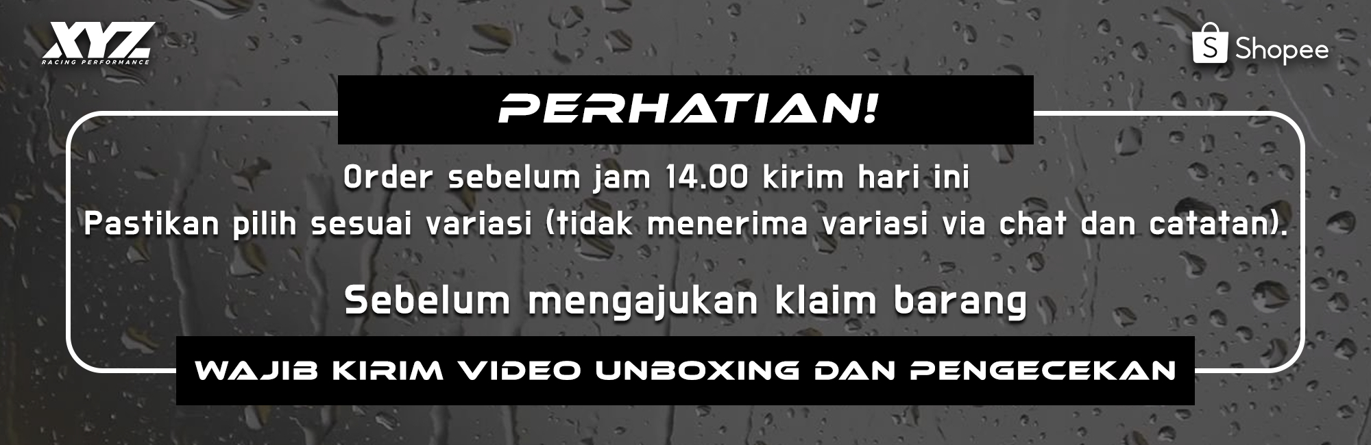 Produk XYZ-RACING | Shopee Indonesia